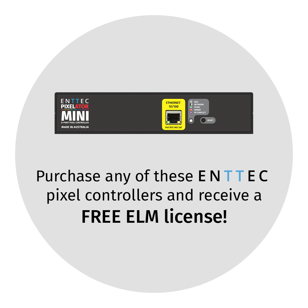 ELM, the award-winning LED pixel mapping software | ENTTEC : ENTTEC
