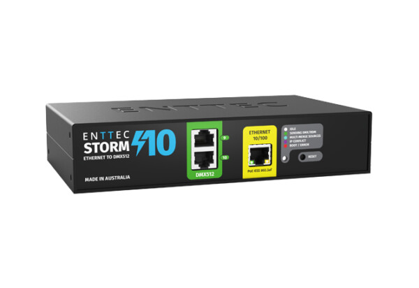 Storm 10 - Installation-grade Ethernet to DMX gateway | ENTTEC : ENTTEC